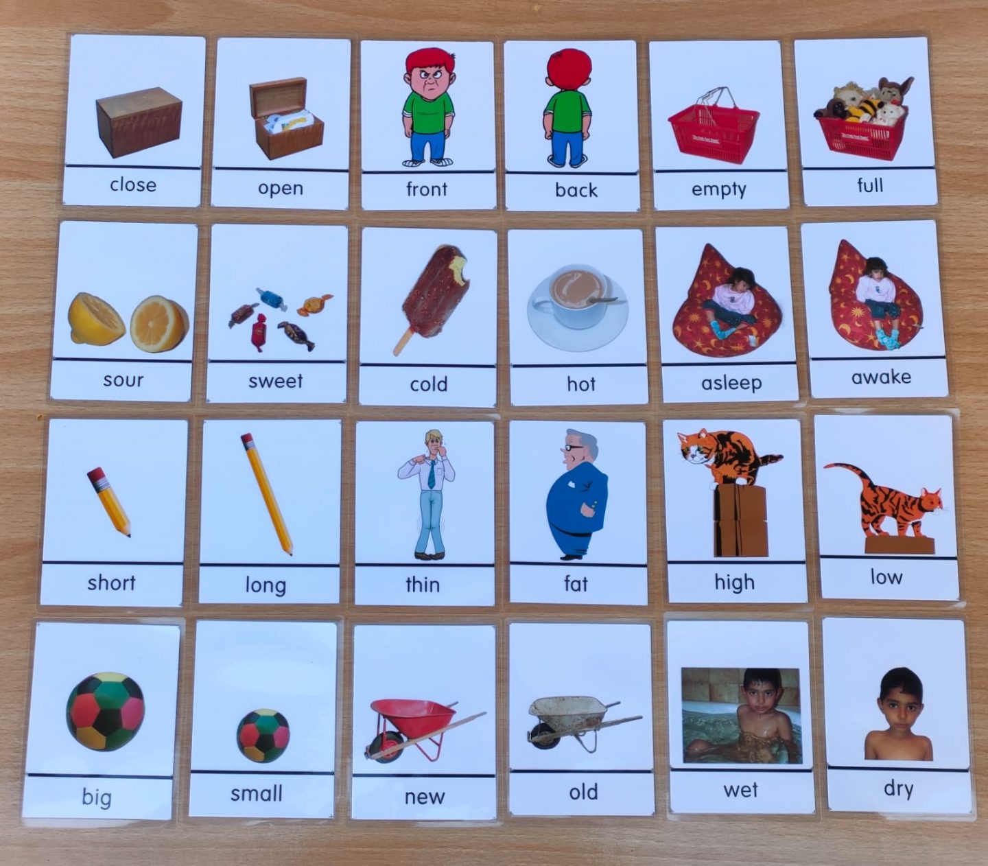 OPPOSITE WORD - 1 MATCHING CARDS - Ali Shah Preschool Toys