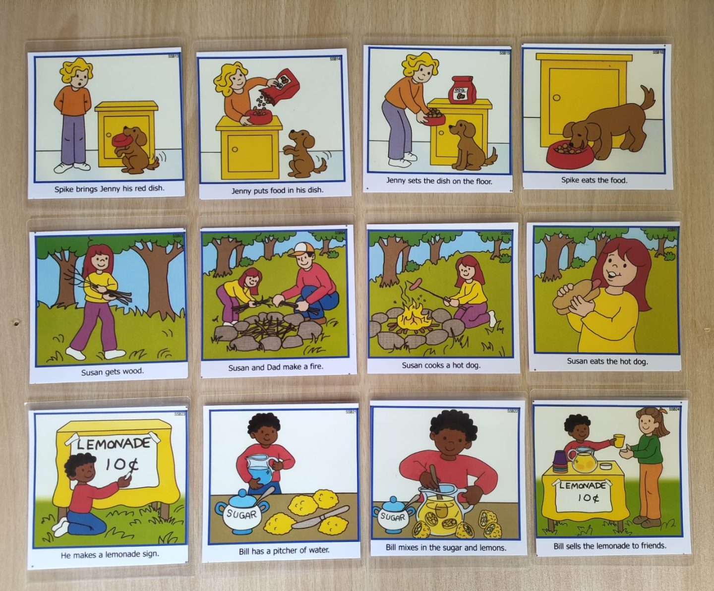 STORY SEQUENCING 4 SCENE SET - 2 - Ali Shah Preschool Toys