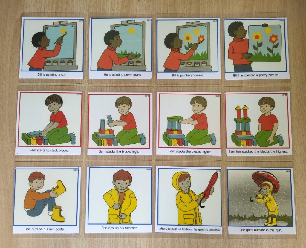 STORY SEQUENCING 4 SCENE SET - 6 - Ali Shah Preschool Toys